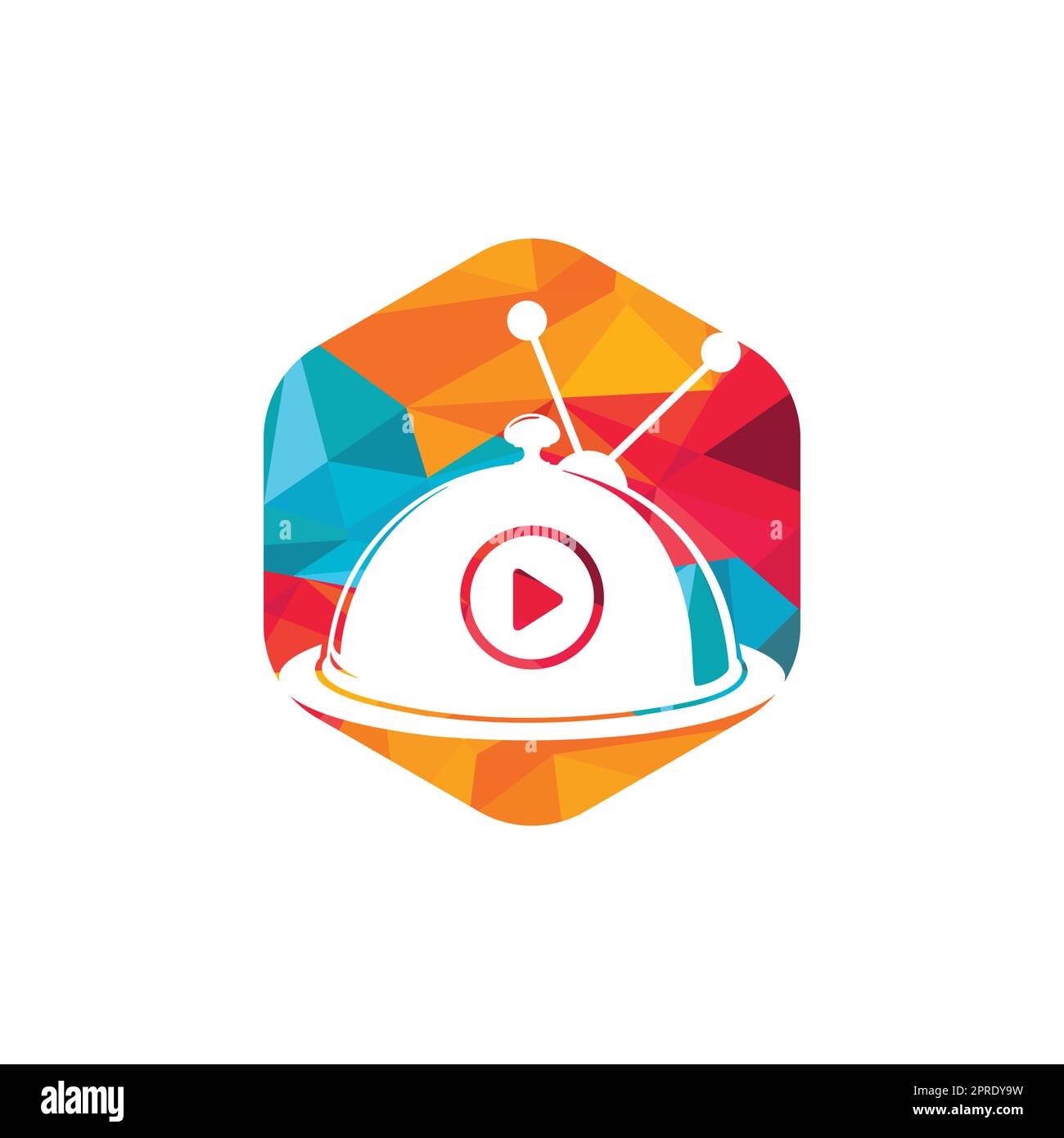 Bistro Food tv vector logo design template. Food channel logo concept ...