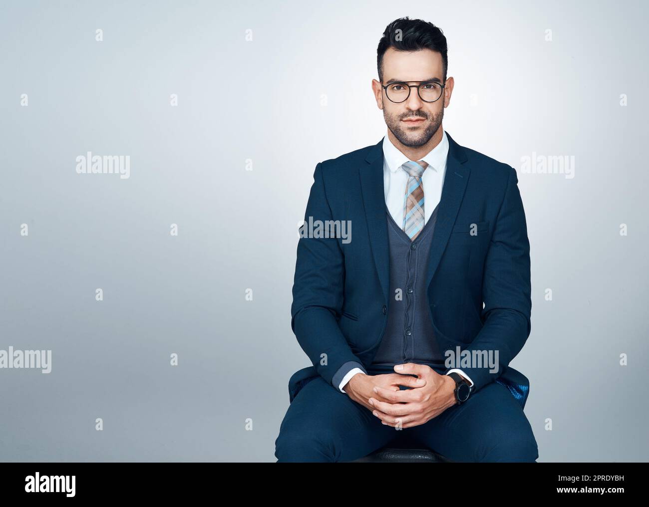 Im not here to mess around when it comes to success. Studio portrait of ...