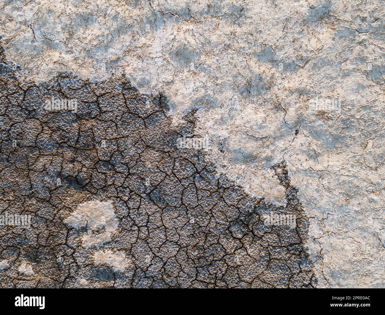 Geology.Dried-up riverbeds and lakes. Drought, global warming and ...
