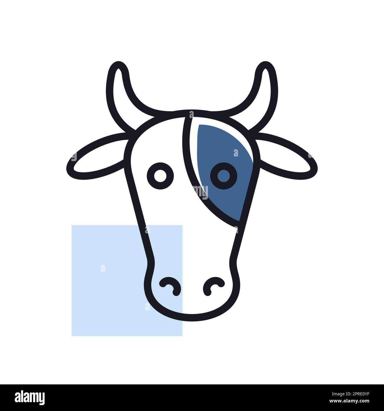 Cow isolated icon. Animal head. Farm sign. Graph symbol for your web ...