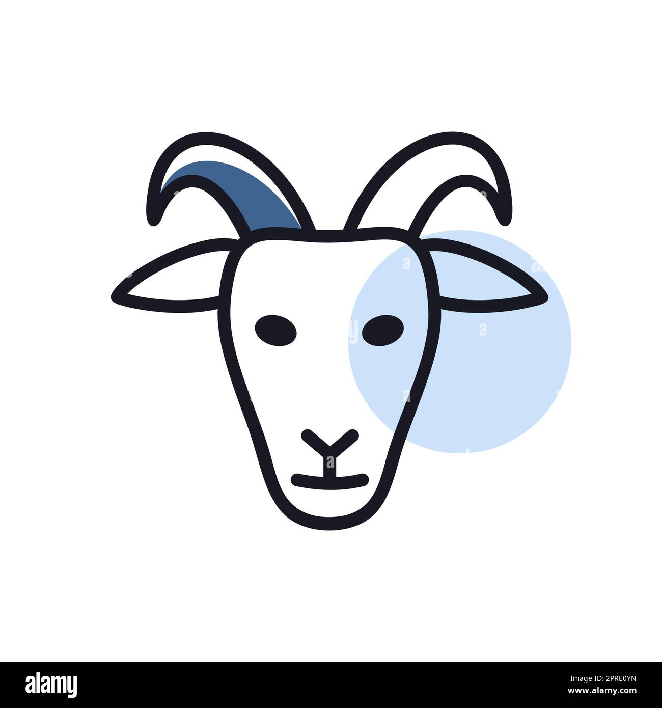 Goat isolated icon. Animal head. Farm sign. Graph symbol for your web ...
