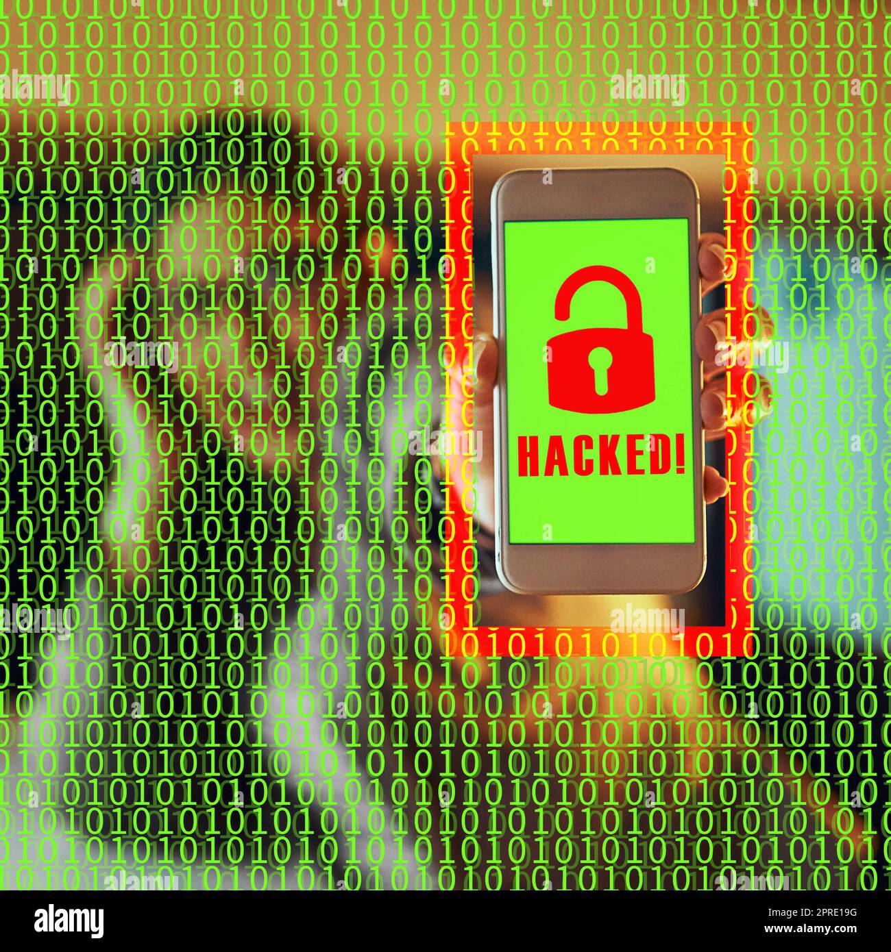 Call the IT doc My phones been infected. a stressed out young woman ...