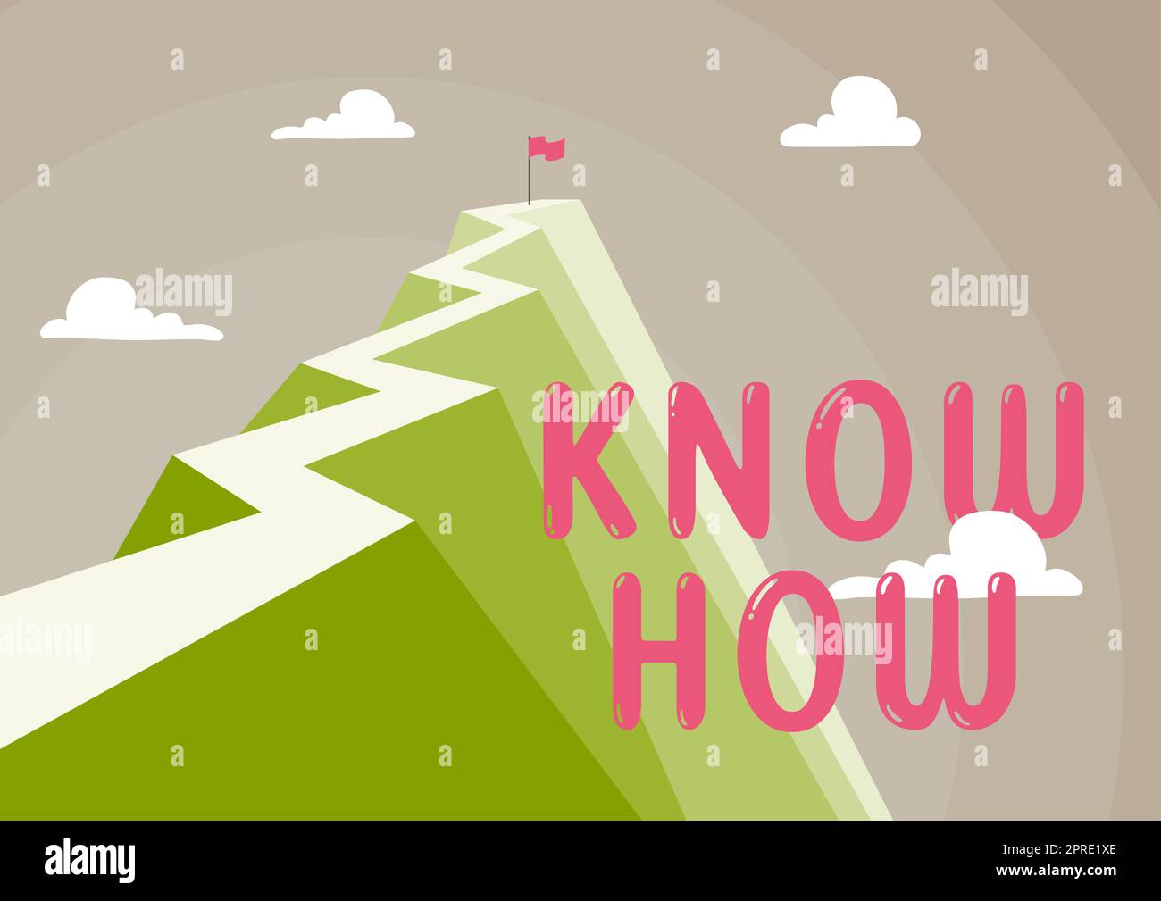 Hand writing sign Know How, Business concept The process to learn of ...