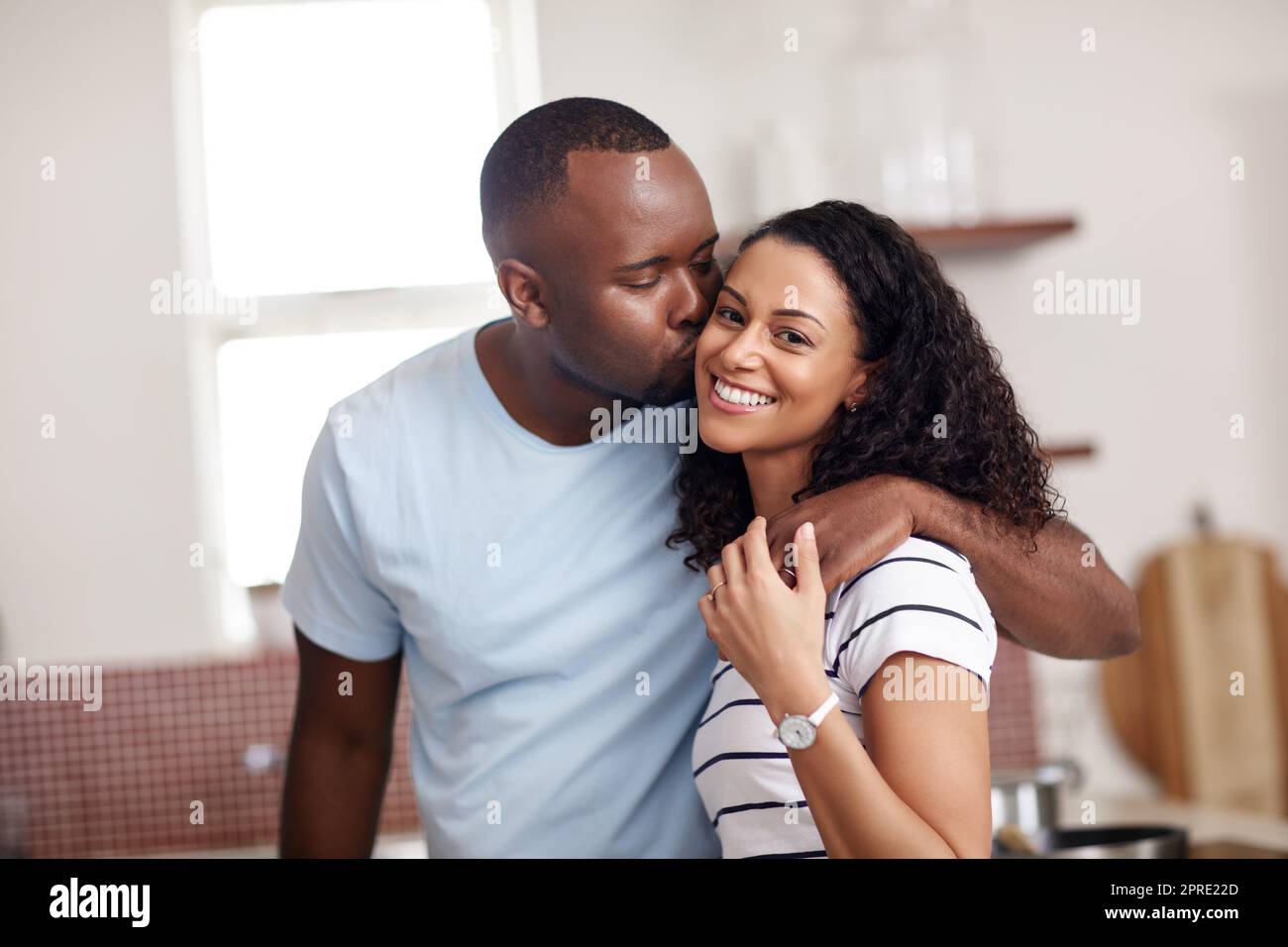 Never enough kisses to show how much I love you. a young married couple ...