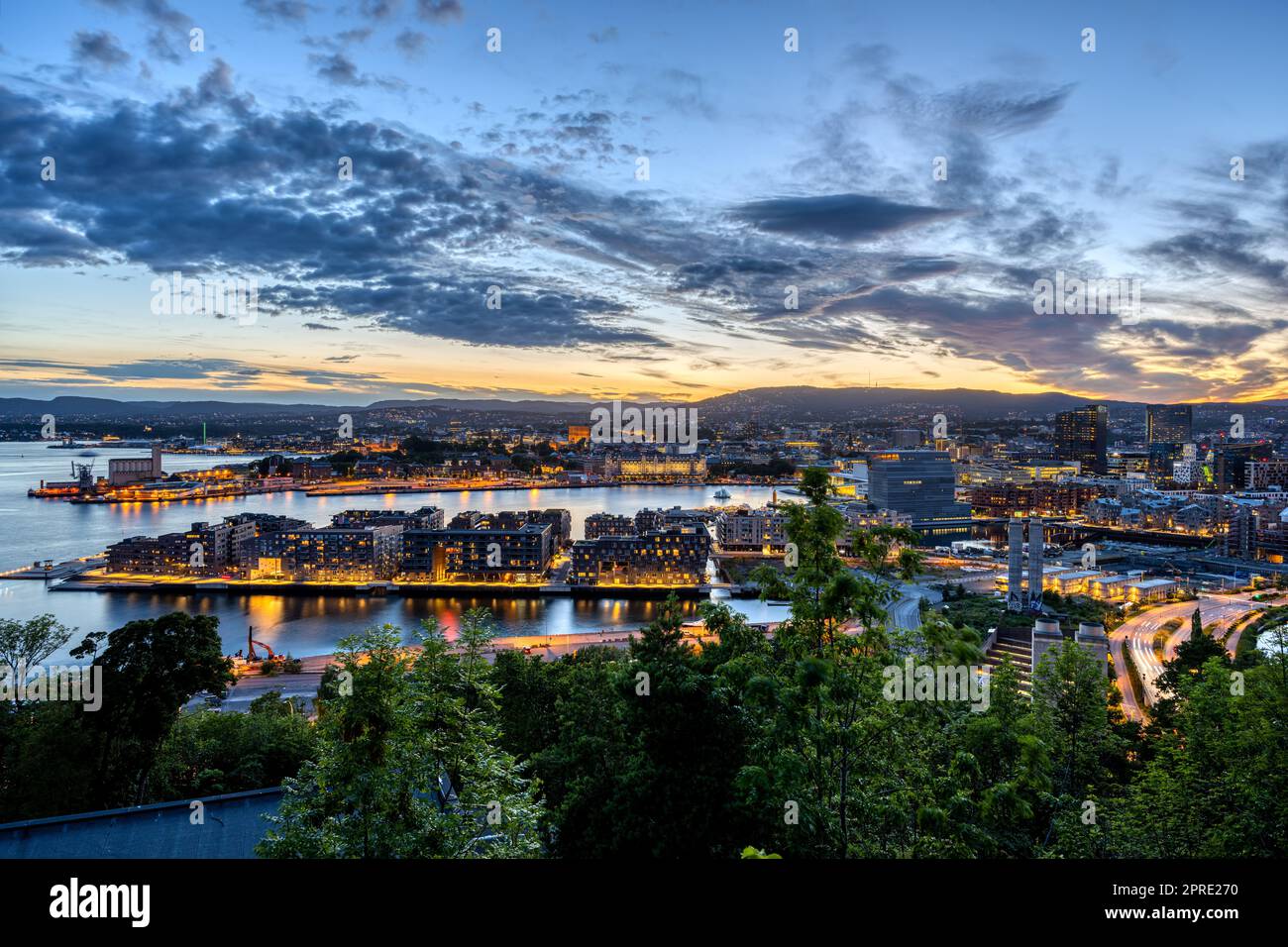 Oslo in the sunset hi-res stock photography and images - Alamy