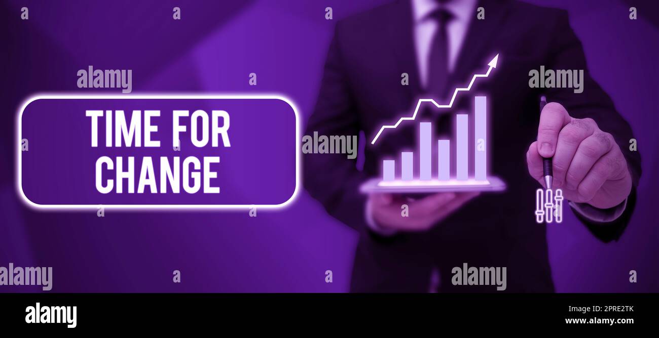 Hand writing sign Time For Change, Word Written on take action new ...