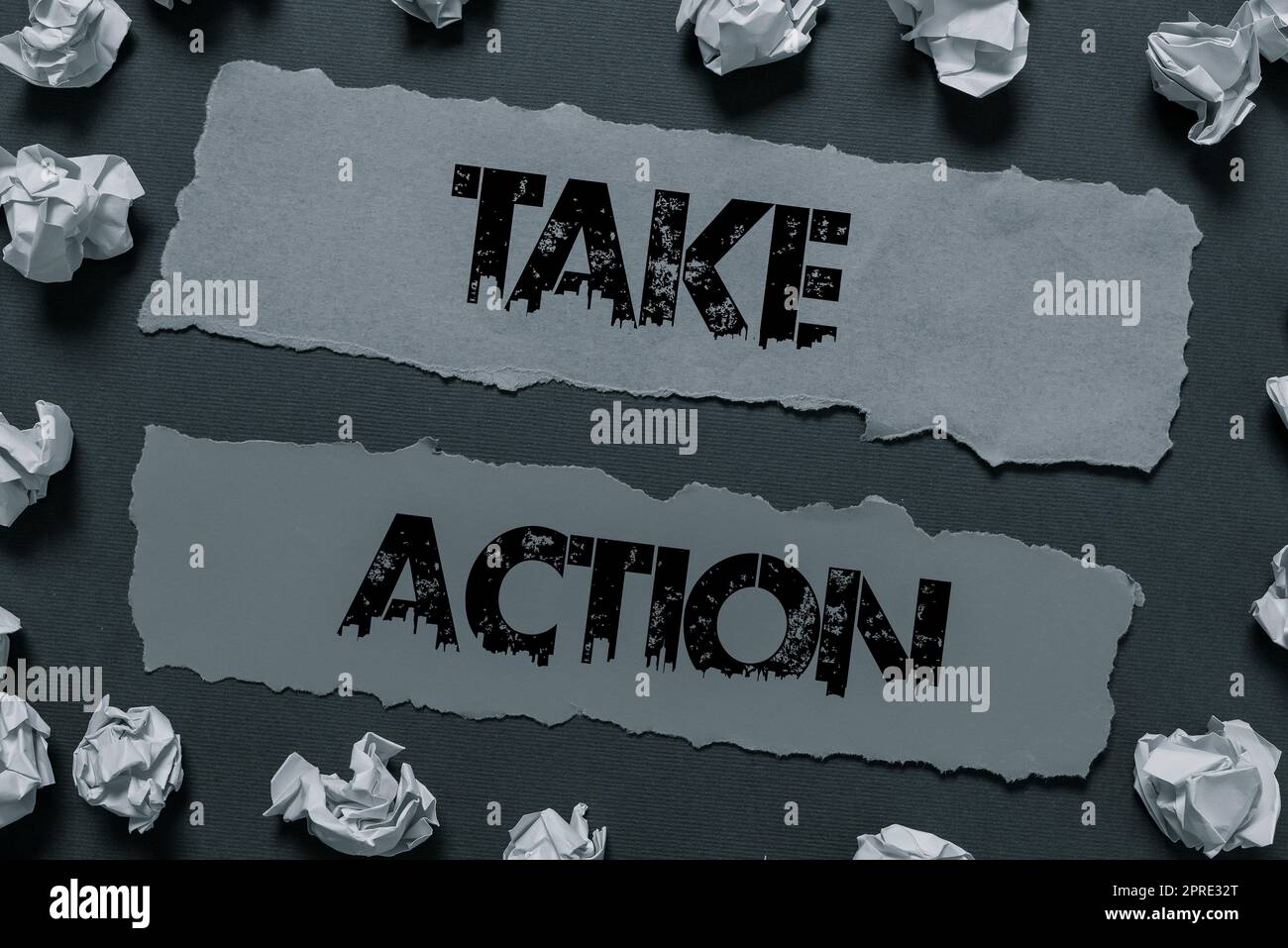 Sign displaying Take Action, Concept meaning positive act of making a ...