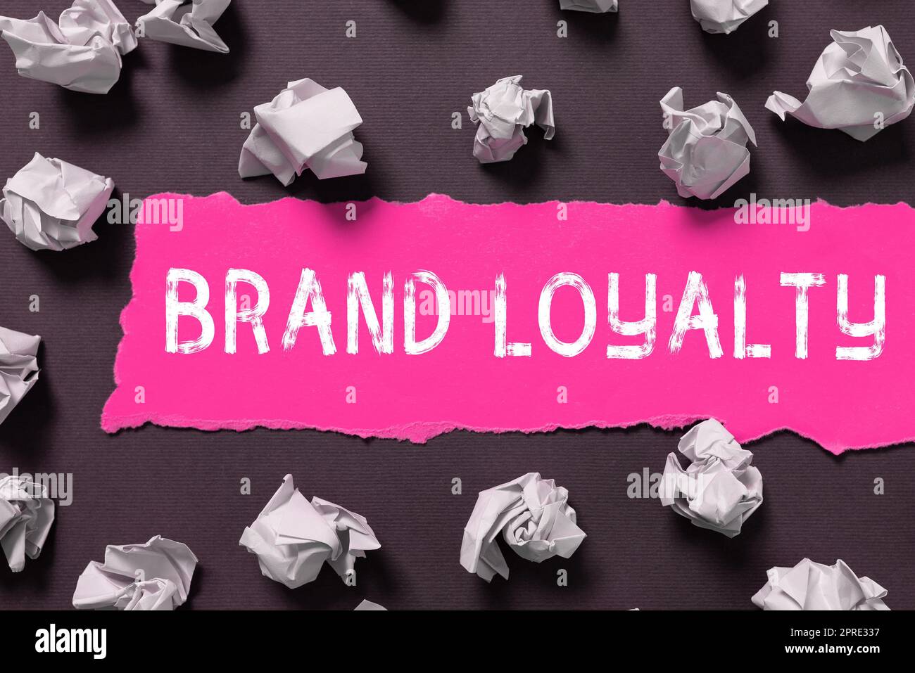 Text caption presenting Brand Loyalty, Business showcase positive ...