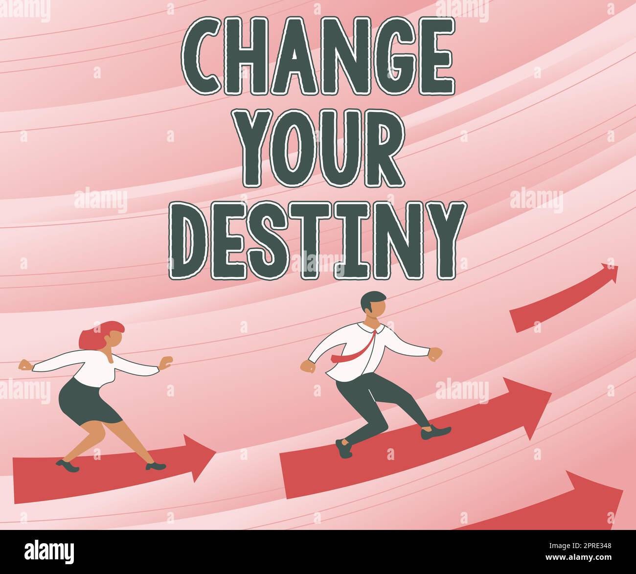 Text showing inspiration Change Your Destiny, Word for choosing the ...