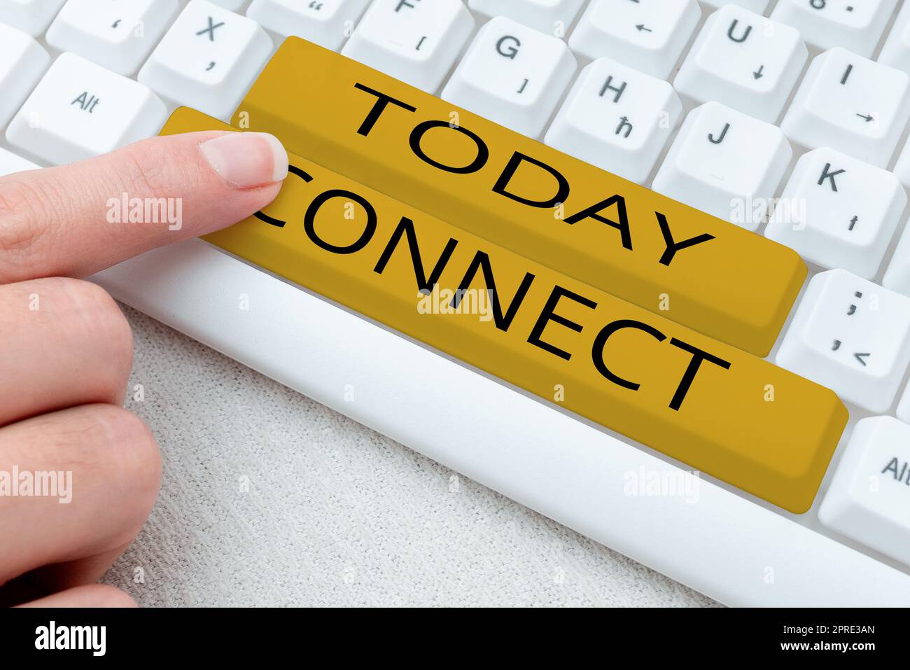 Conceptual display Connect, Word for to join or fasten together usually ...