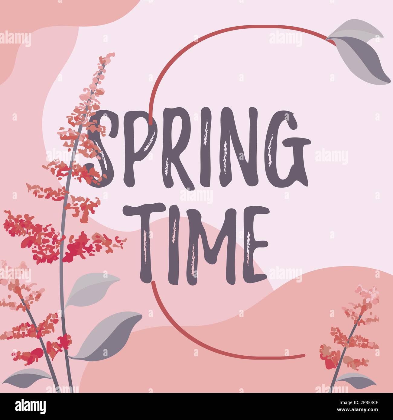 Sign displaying Spring Time, Business concept temperate season of the ...