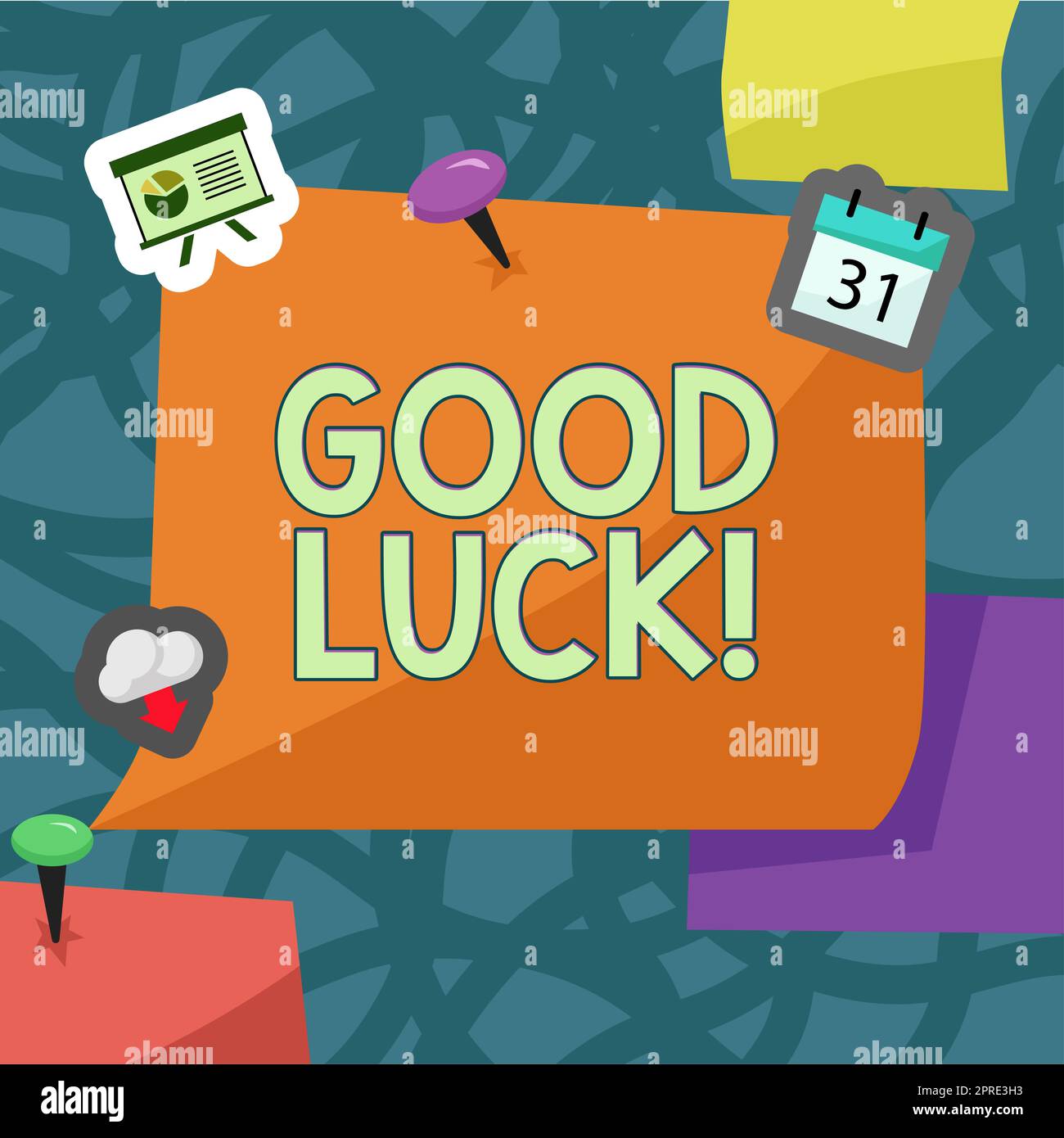 Writing displaying text Good Luck, Concept meaning A positive fortune ...