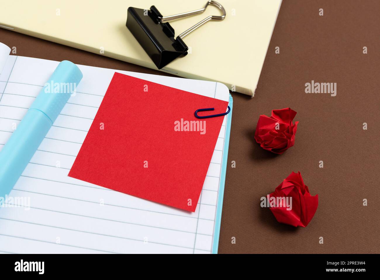 Multiple Assorted Collection Office Stationery Photo Placed Over Table ...