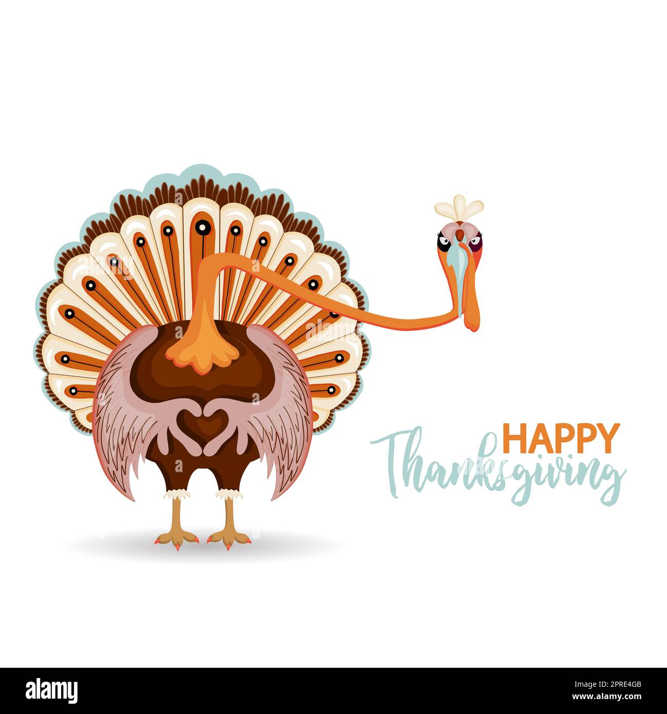 poster for Thanksgiving Day character. Autumn family dinner holiday ...