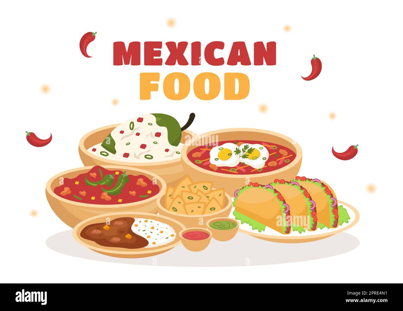 Mexican Food Restaurant with Various of Delicious Traditional Cuisine ...