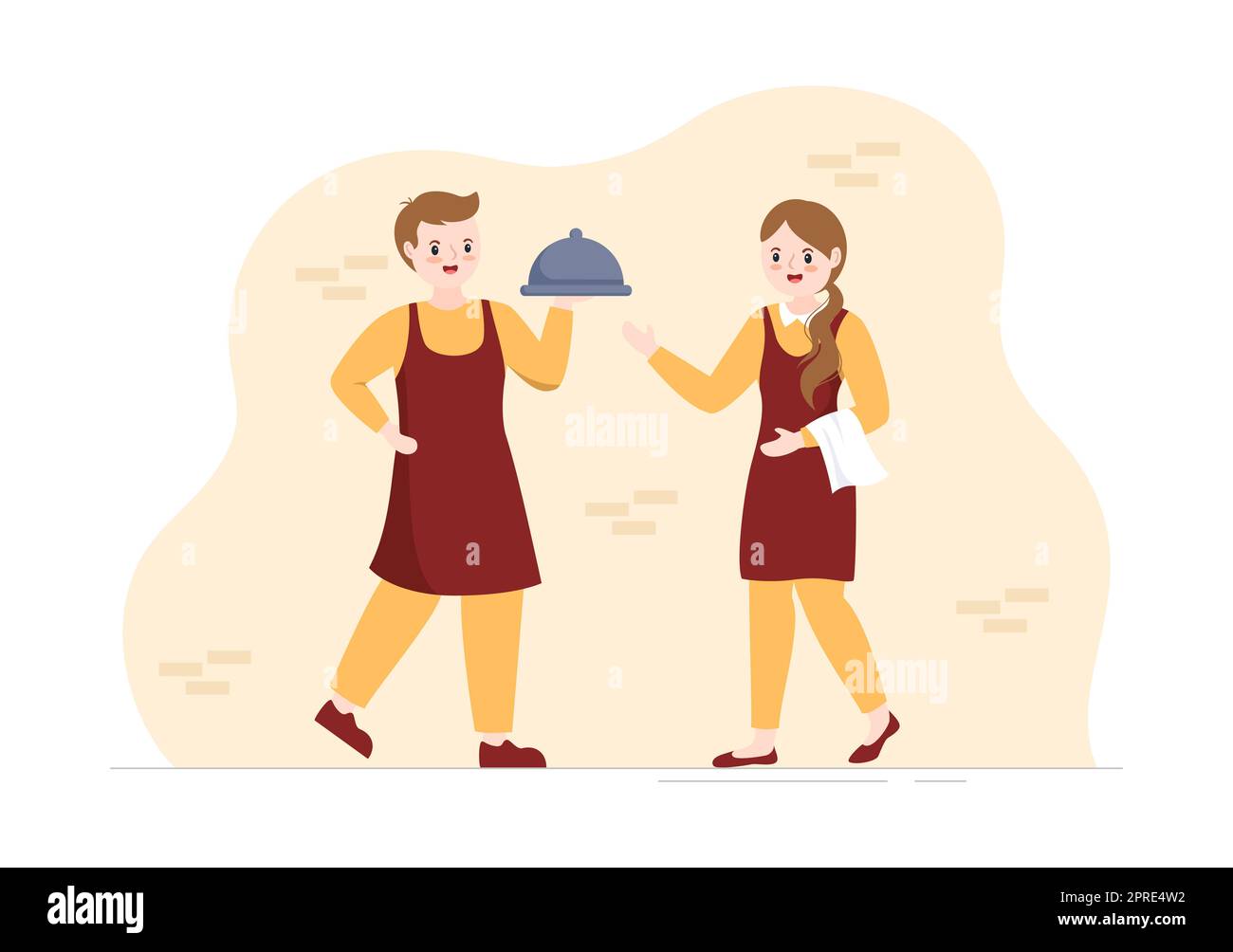 Italian Food Restaurant or Cafeteria with Chef Making Traditional ...