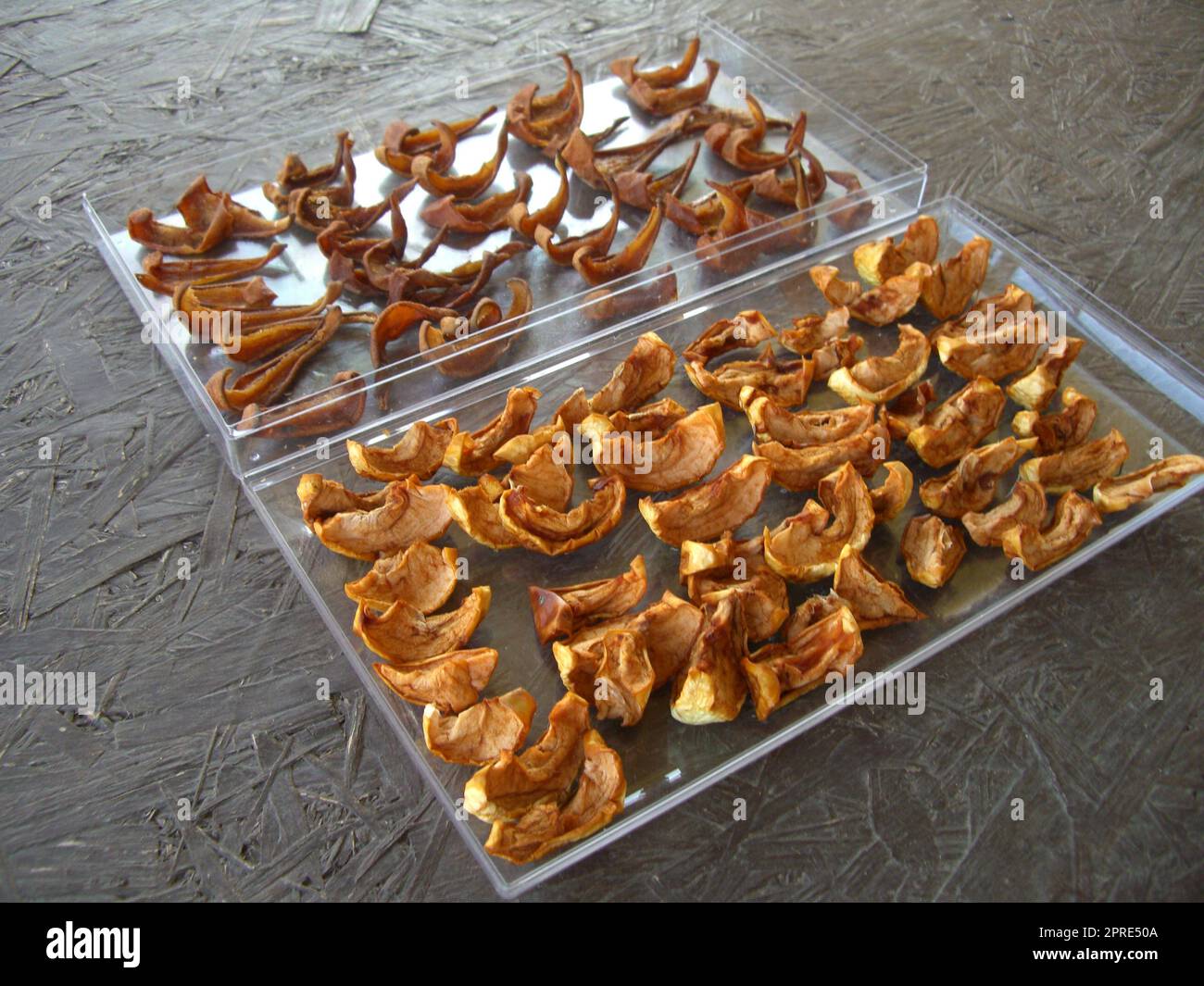 Drying dried fruits in summer for the harvesting compotes Stock Photo ...