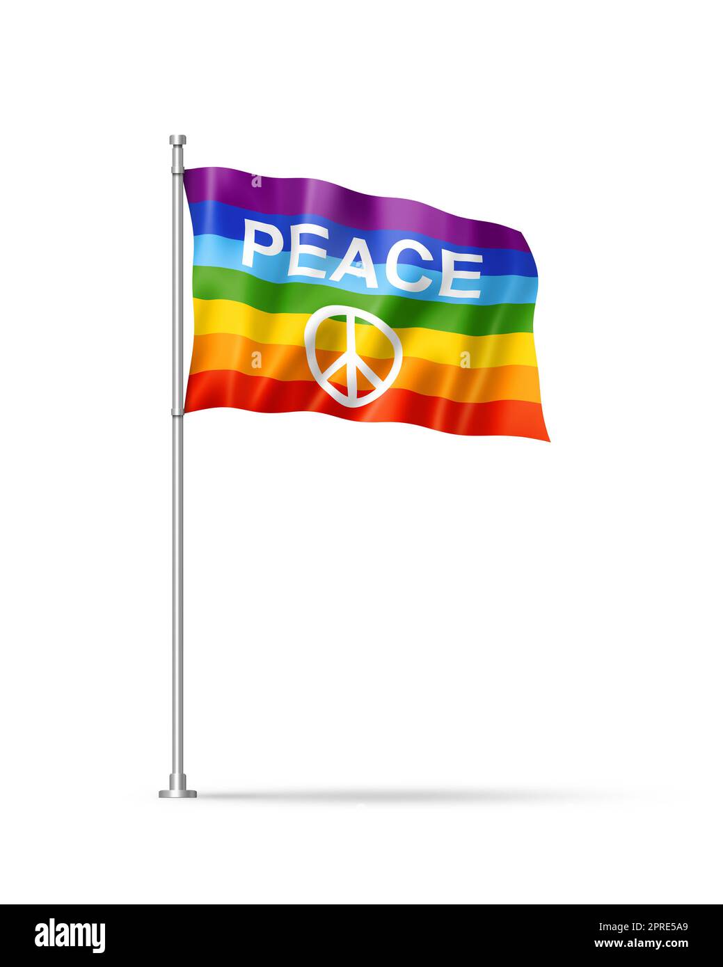 Rainbow dimensional peace sign sign hi-res stock photography and images ...