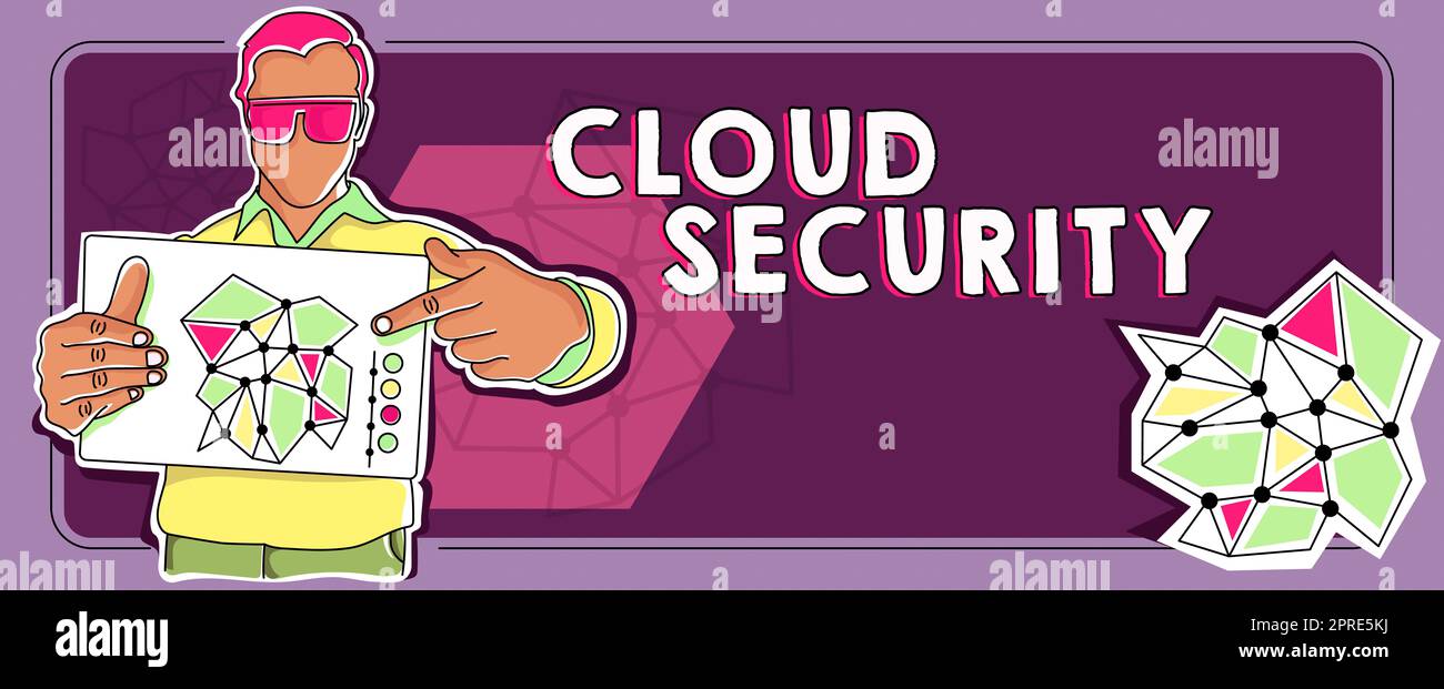 Conceptual Display Cloud Security Word For Imposing A Secured System Of Existing Data In The