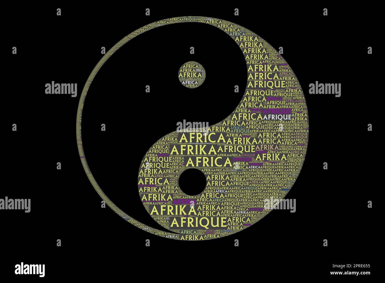 The Words 'Afrika, Africa, Afrique, ' as Word Art, Word Cloud, Tag ...