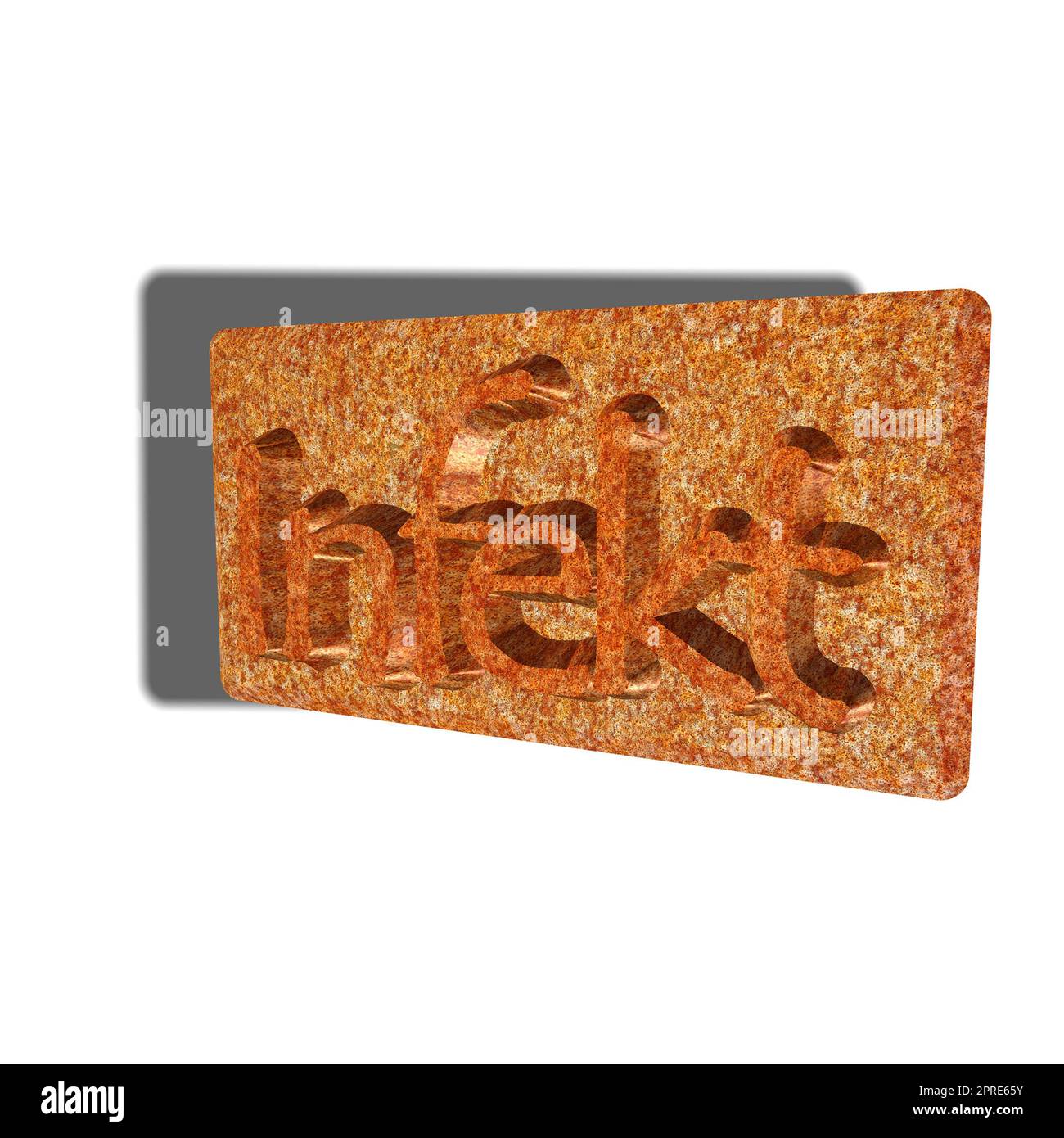 "Infekt" = "Infection" - word, lettering or text as a 3D illustration ...