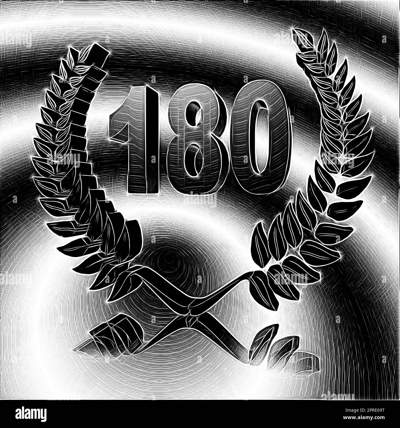 Laurel wreath illustration hi-res stock photography and images - Alamy