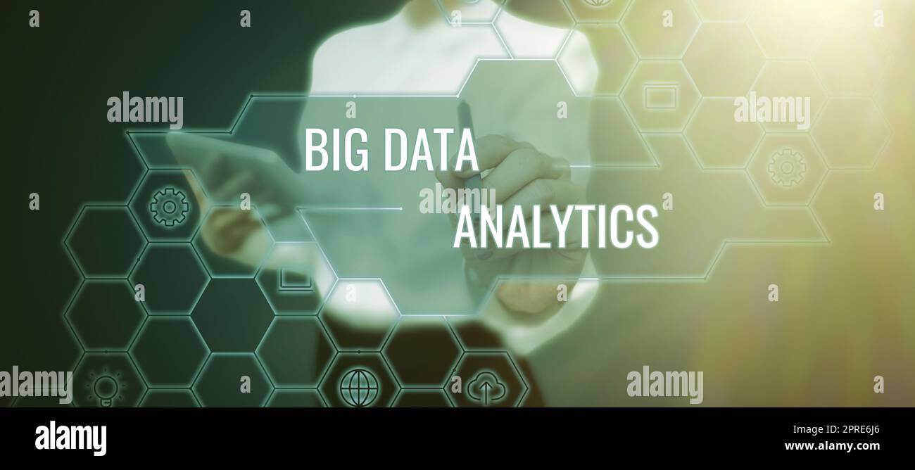 Conceptual caption Big Data AnalyticsThe process of examining large and ...
