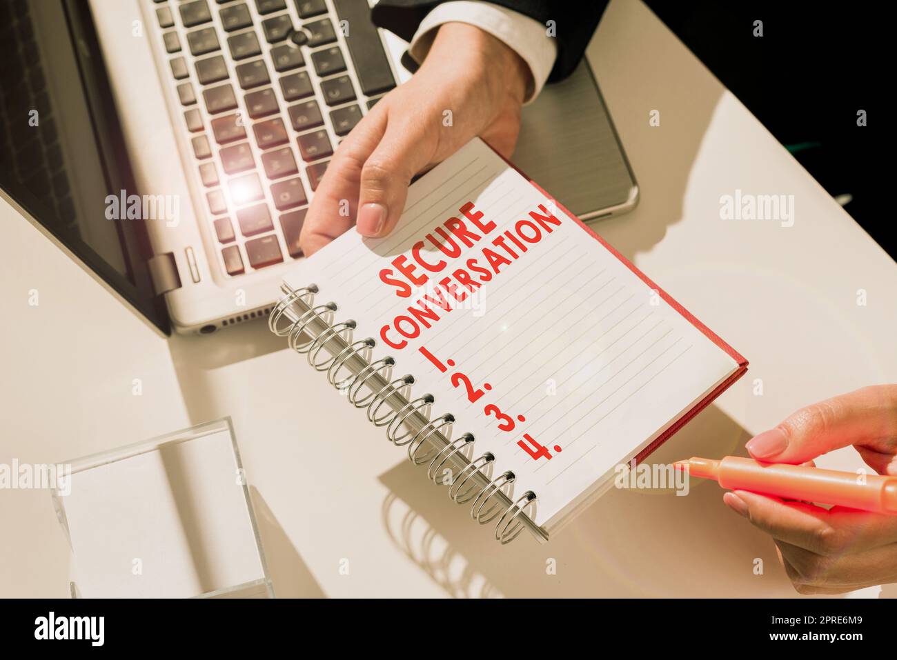 Sign Displaying Secure Conversation Concept Meaning Secured Encrypted Communication Between Web