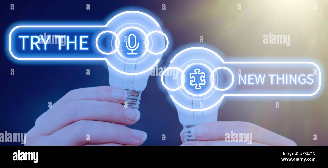 Conceptual display Try The New ThingsBreaks up Life Routine Learn some ...