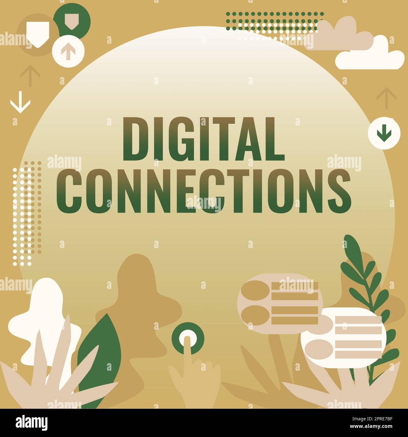 Conceptual display Digital Connections, Internet Concept Powerful Ways ...