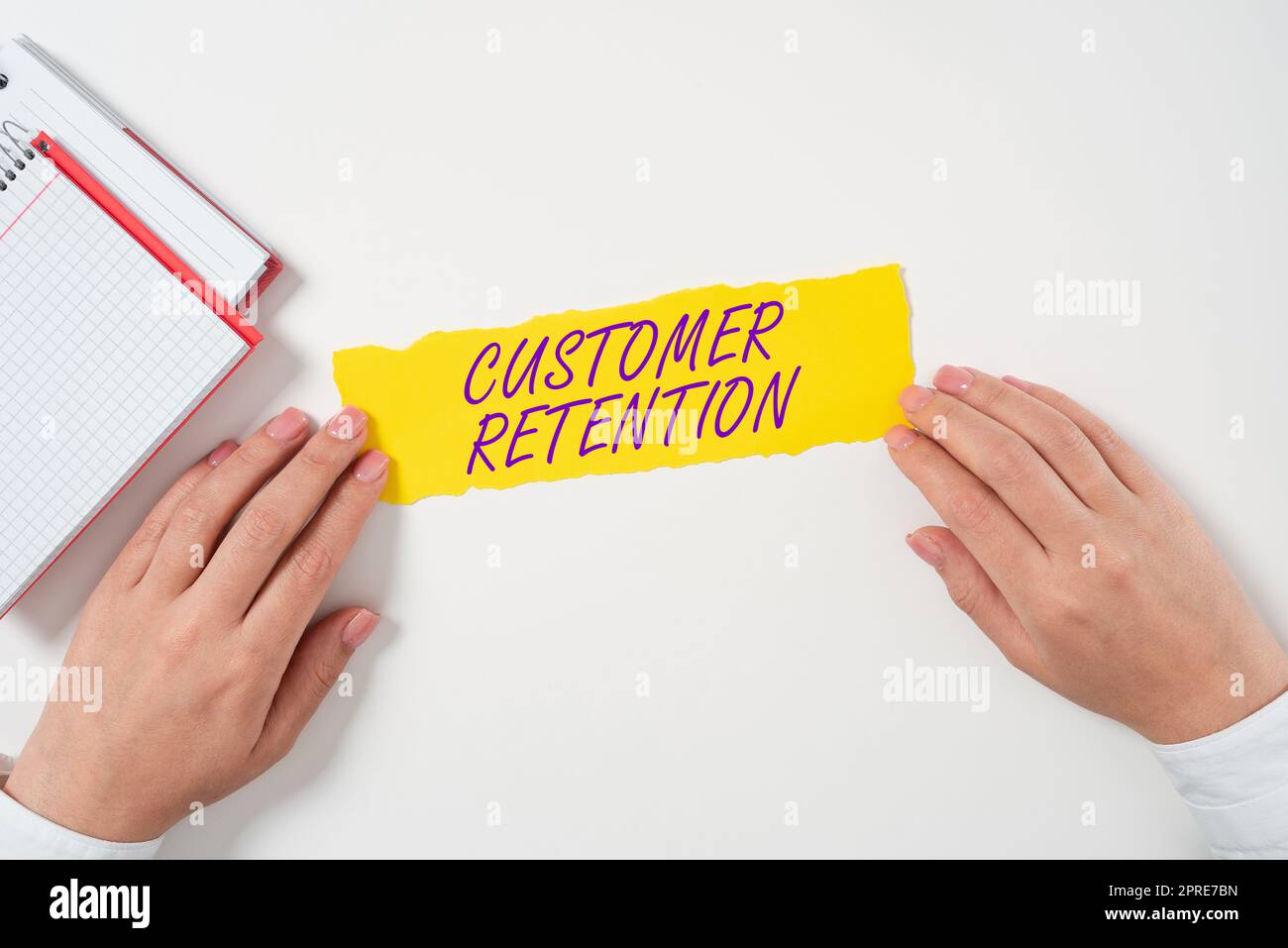 Conceptual caption Customer RetentionKeeping loyal customers Retain ...