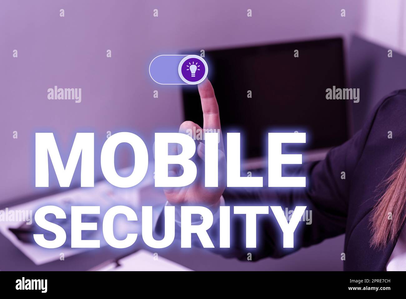 Text showing inspiration Mobile SecurityProtection of mobile phone from ...