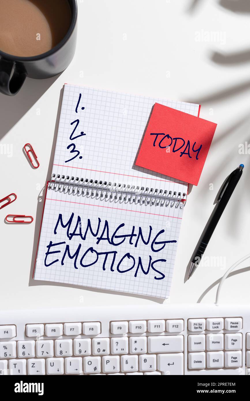 Conceptual display Managing EmotionsControlling feelings in oneself ...