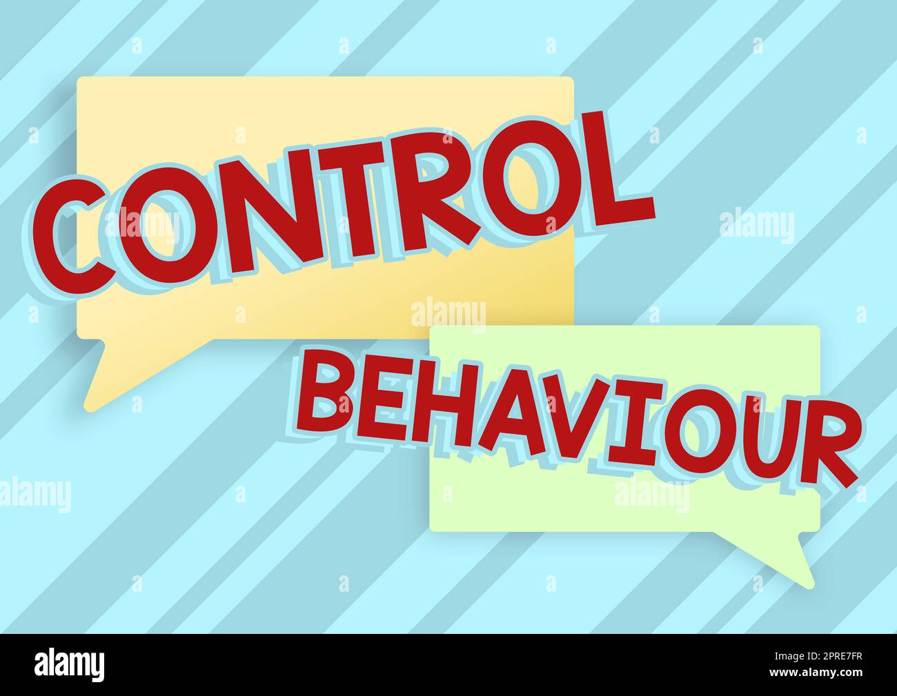 Text showing inspiration Control BehaviourExercise of influence and ...