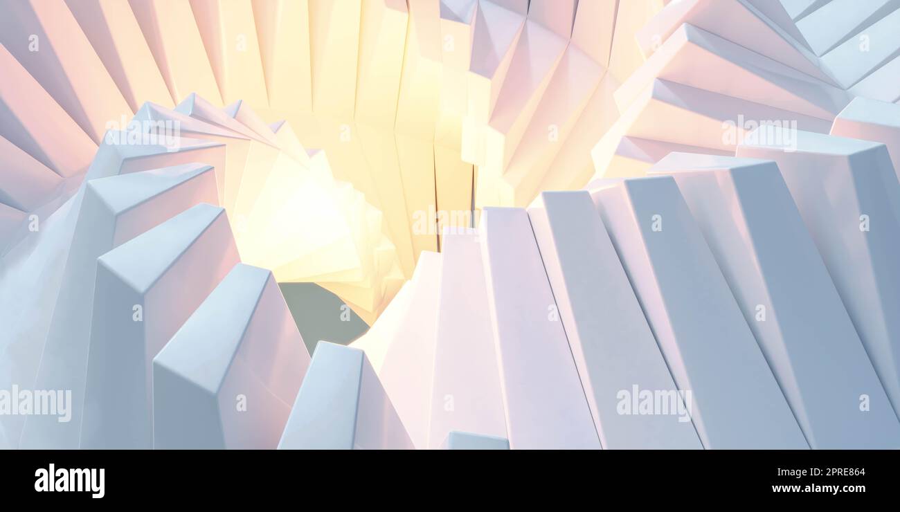 digitally generated white structure 3d render illustration Stock Photo ...