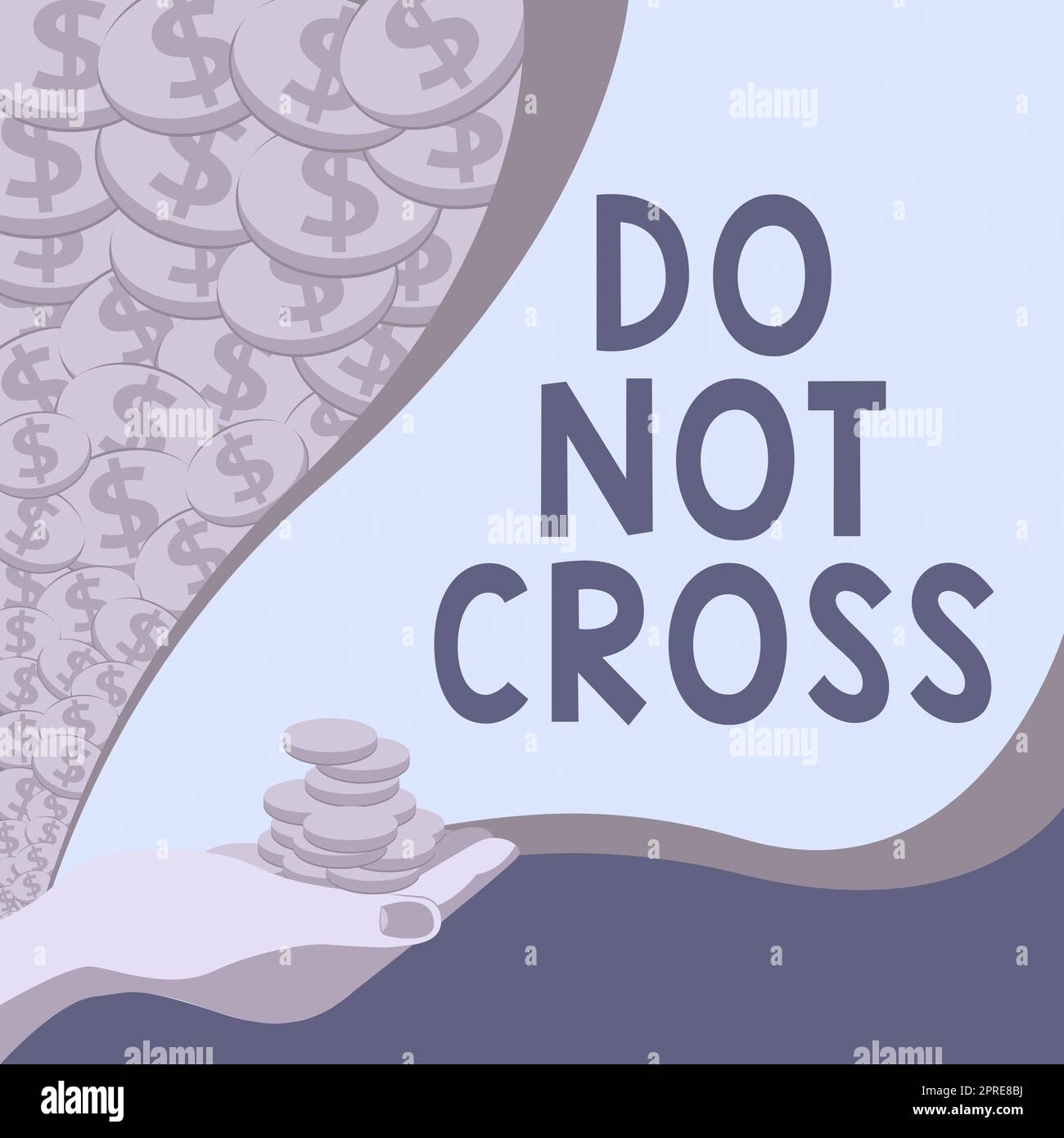 Conceptual caption Do Not Cross, Business showcase Crossing is ...