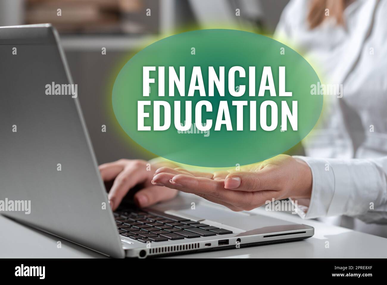 Text sign showing Financial Education, Business idea Understanding ...