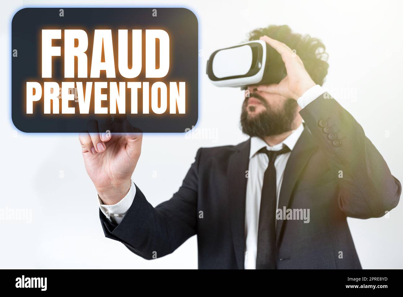Text sign showing Fraud Prevention, Business concept to secure the ...