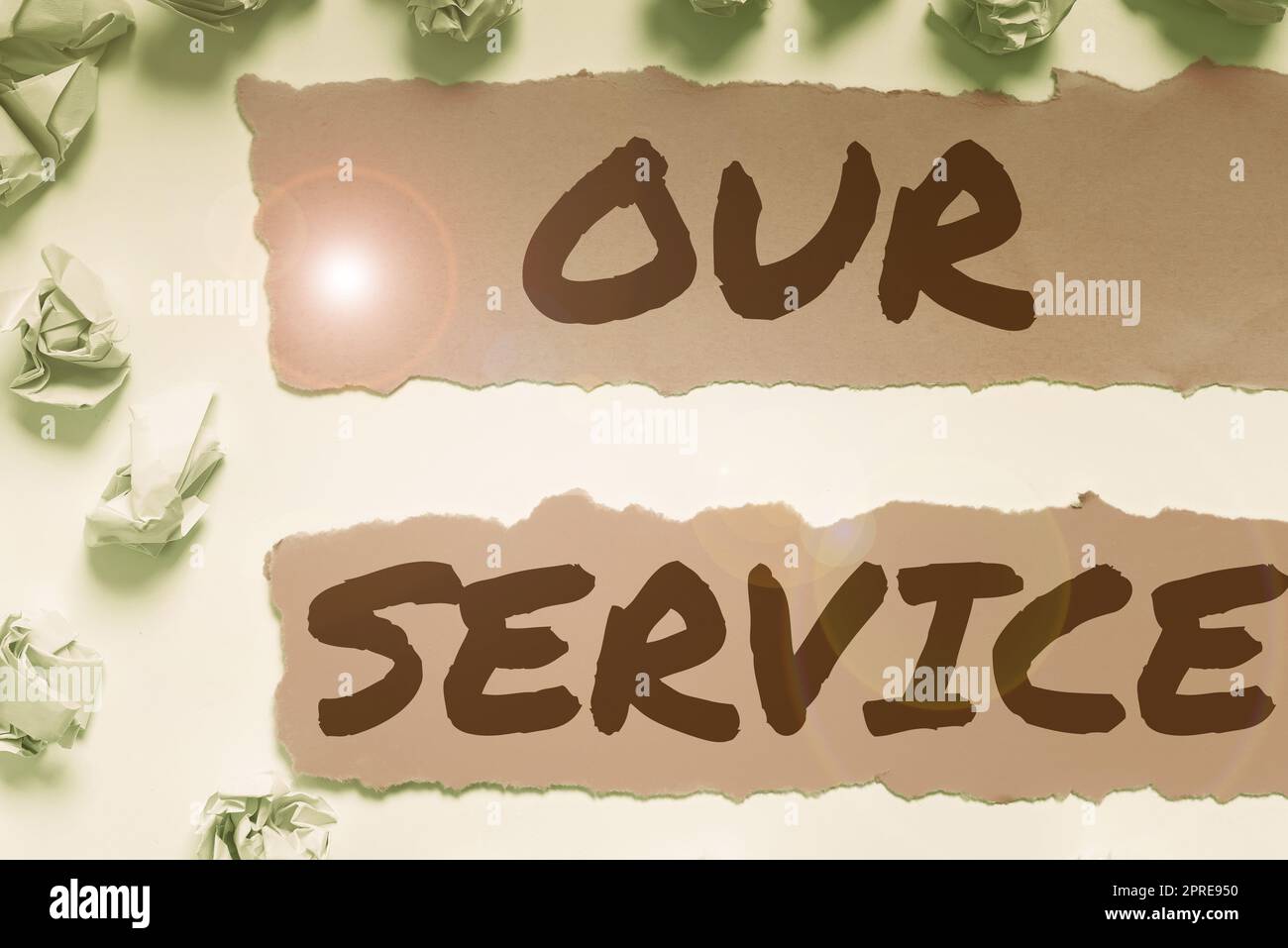 Sign displaying Our Service, Conceptual photo providing assistance to ...