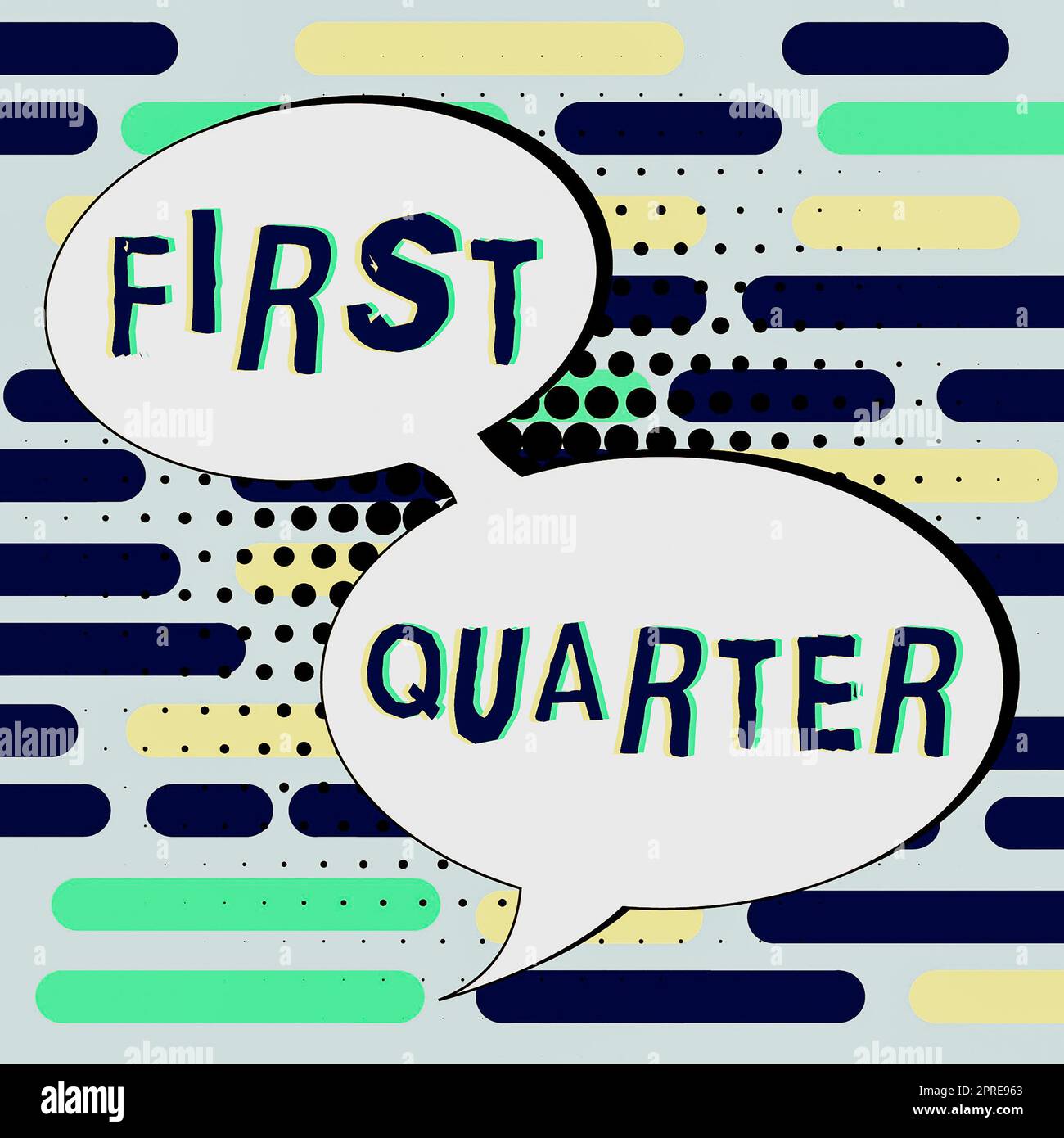 Sign displaying First Quarter, Business showcase one of the considered ...