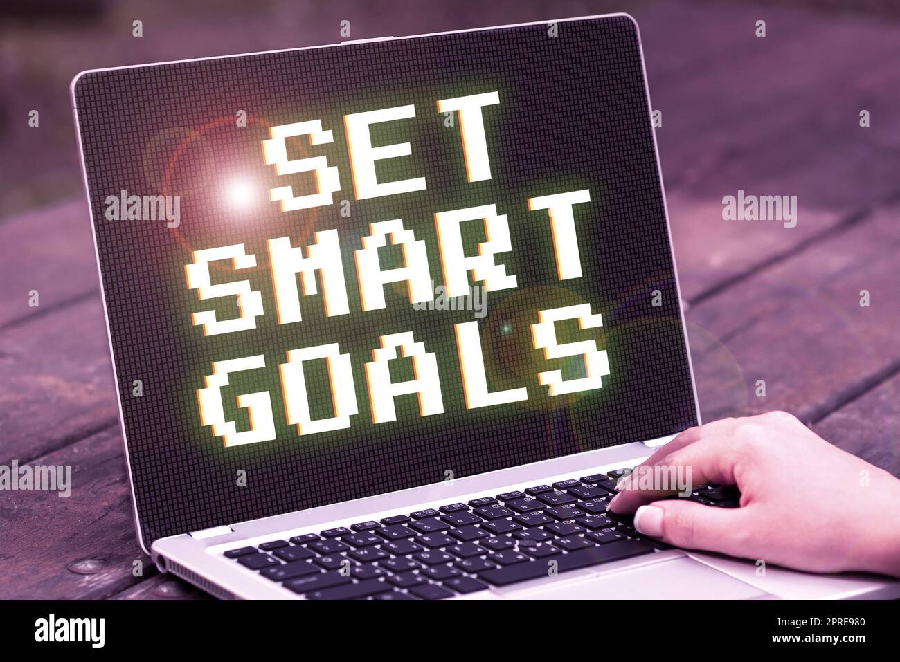 Sign displaying Set Smart Goals, Conceptual photo Establish achievable ...