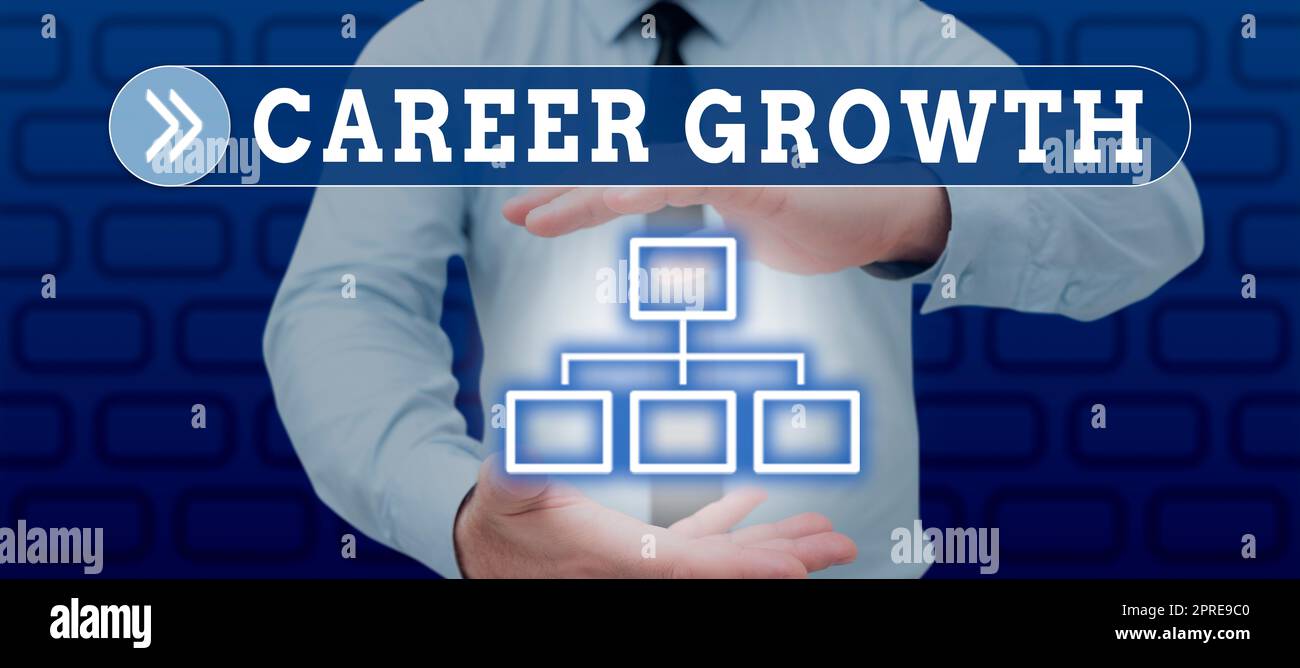 Conceptual display Career Growth, Business idea Development Ambitions ...