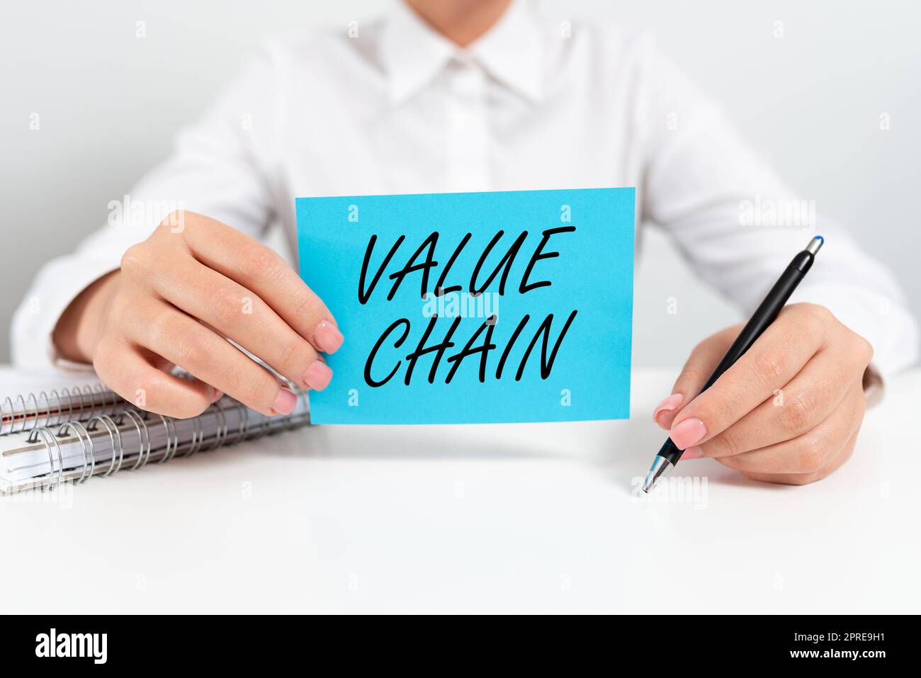 Text Caption Presenting Value Chain Concept Meaning Set Of Functional