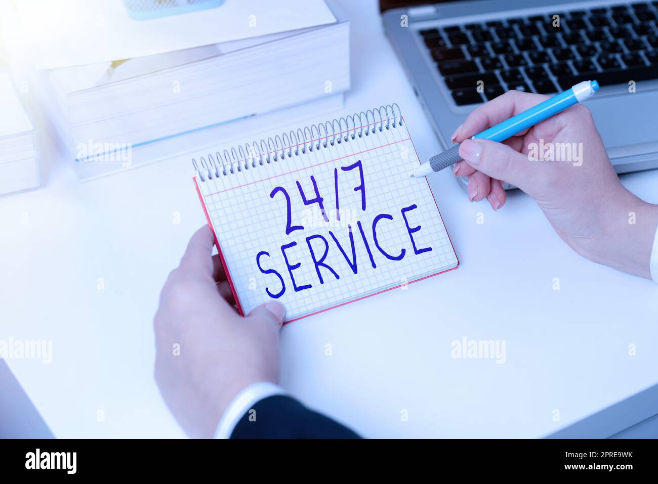 Conceptual caption 24 Or7 Service, Internet Concept providing an ...