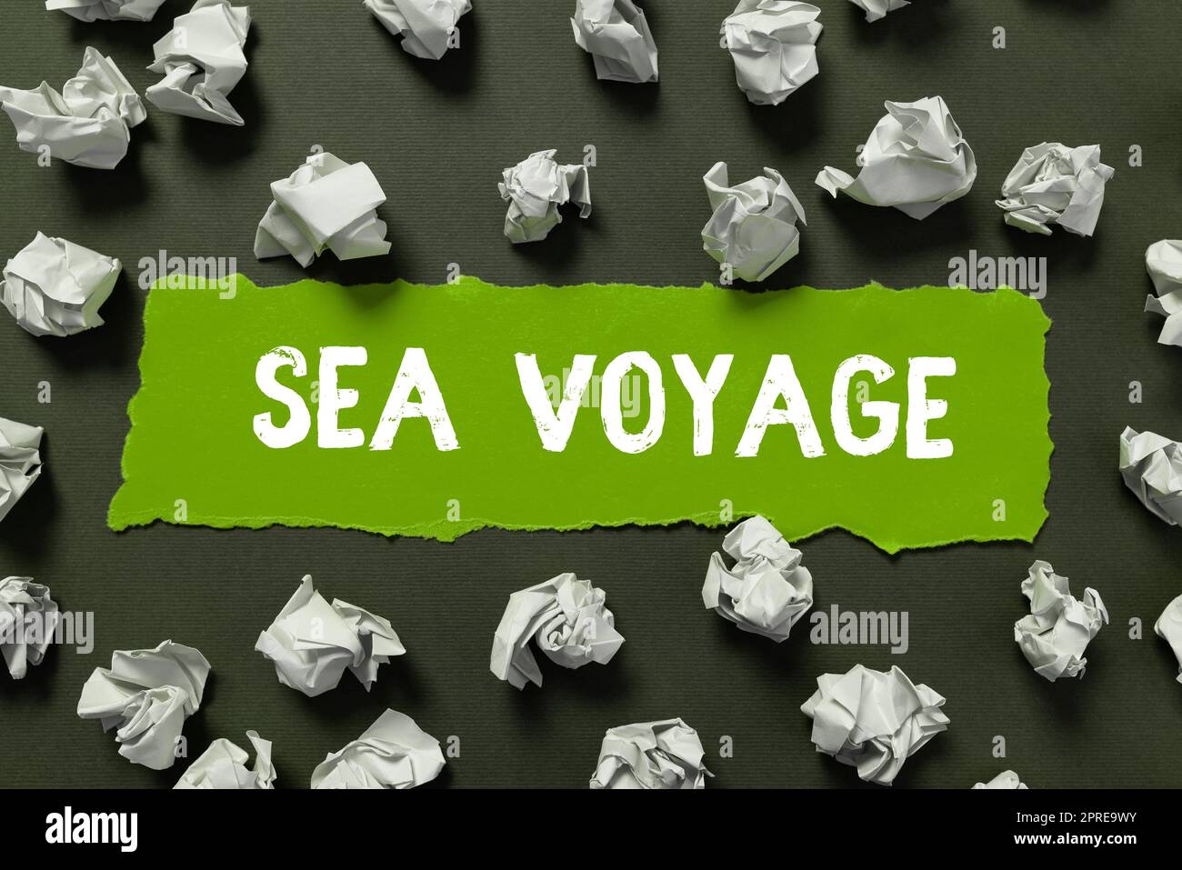 Handwriting text Sea Voyage, Word Written on riding on boat through ...