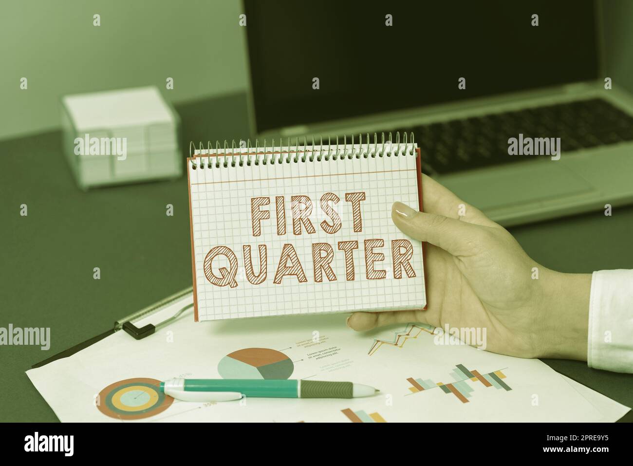 Writing displaying text First Quarter, Internet Concept one of the ...