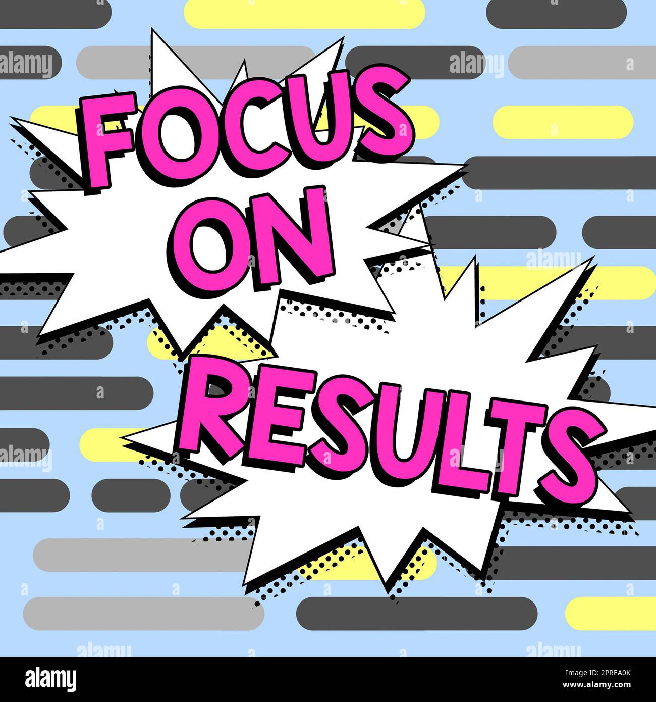 Conceptual display Focus On Results, Conceptual photo concentration on ...