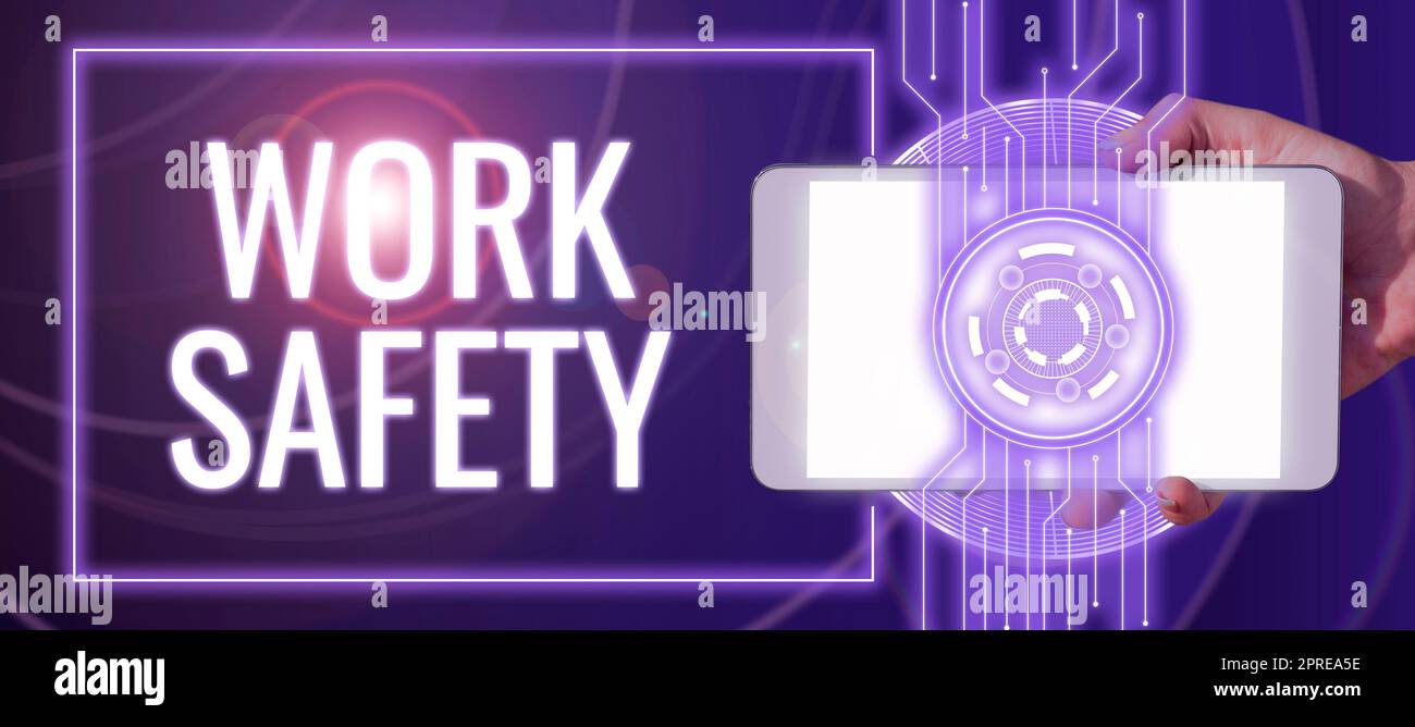 Inspiration showing sign Work Safety, Business concept preventive ... Inspiration showing sign Work Safety, Business concept preventive ...
