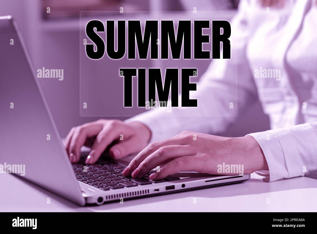 Sign displaying Summer Time, Concept meaning the hottest season of the ...