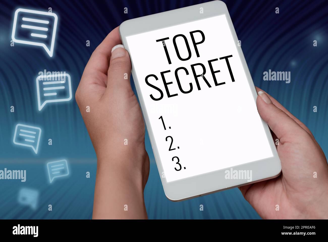 Hand writing sign Top Secret, Business concept telling someone ...